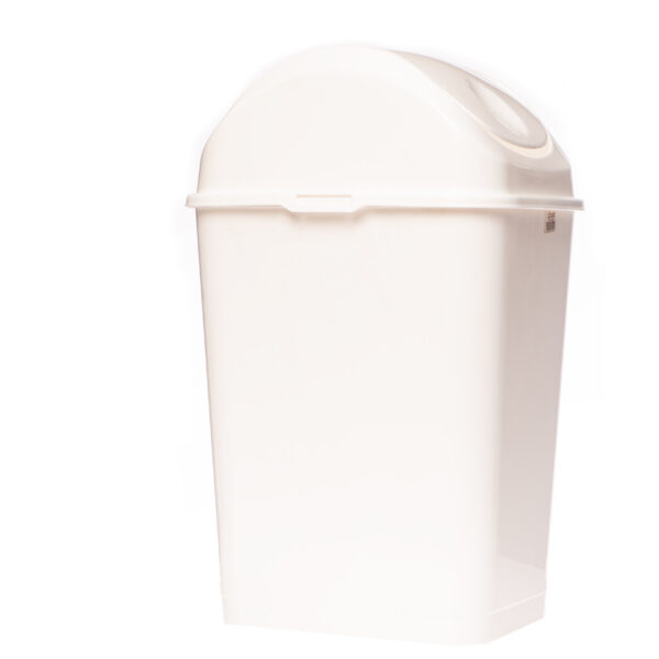 Basurero Vaiven 30 lts blanco – Plastimex