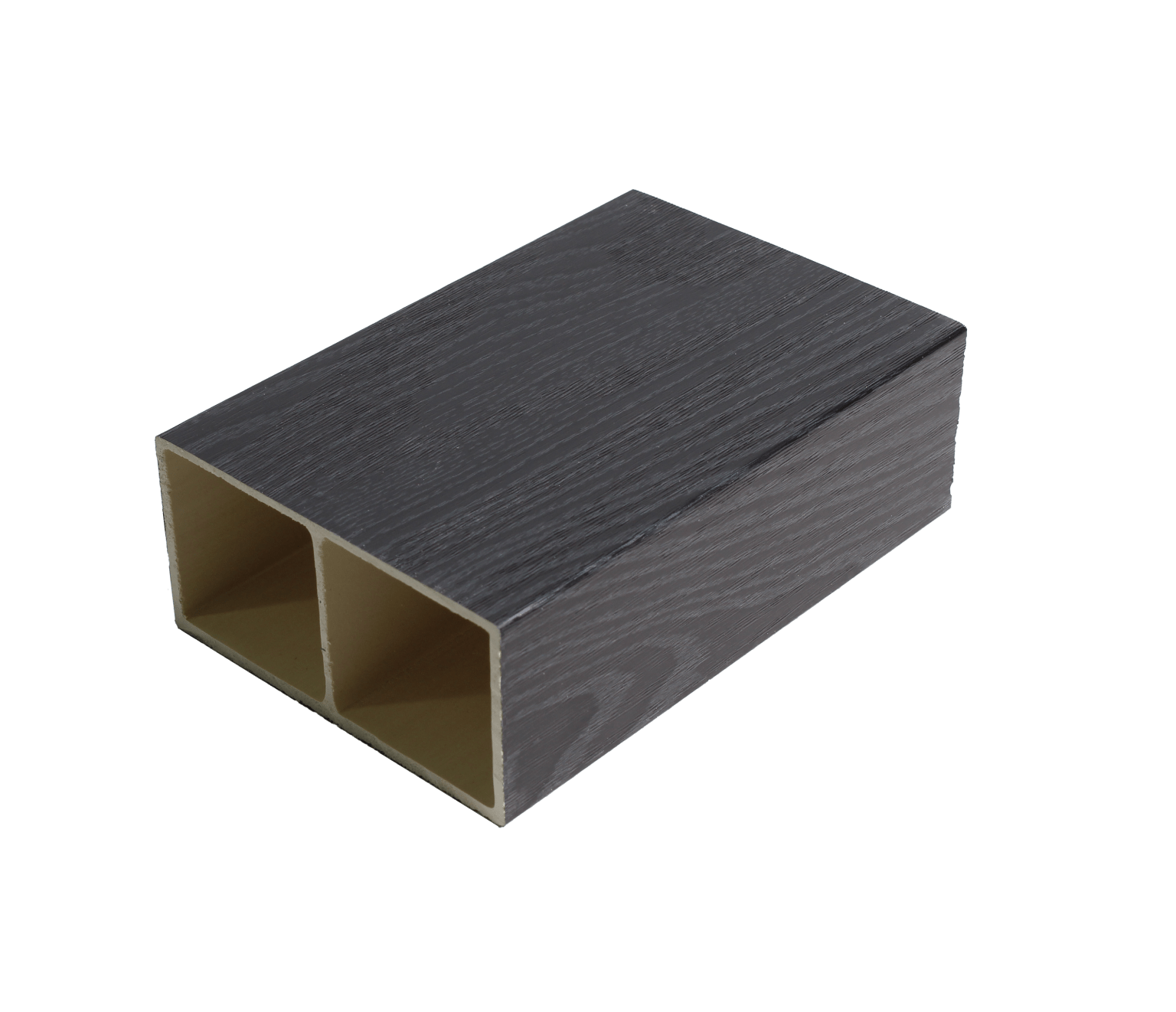 Poste PVC Laminado Negro 5x10x395cm 900g – Plastimex