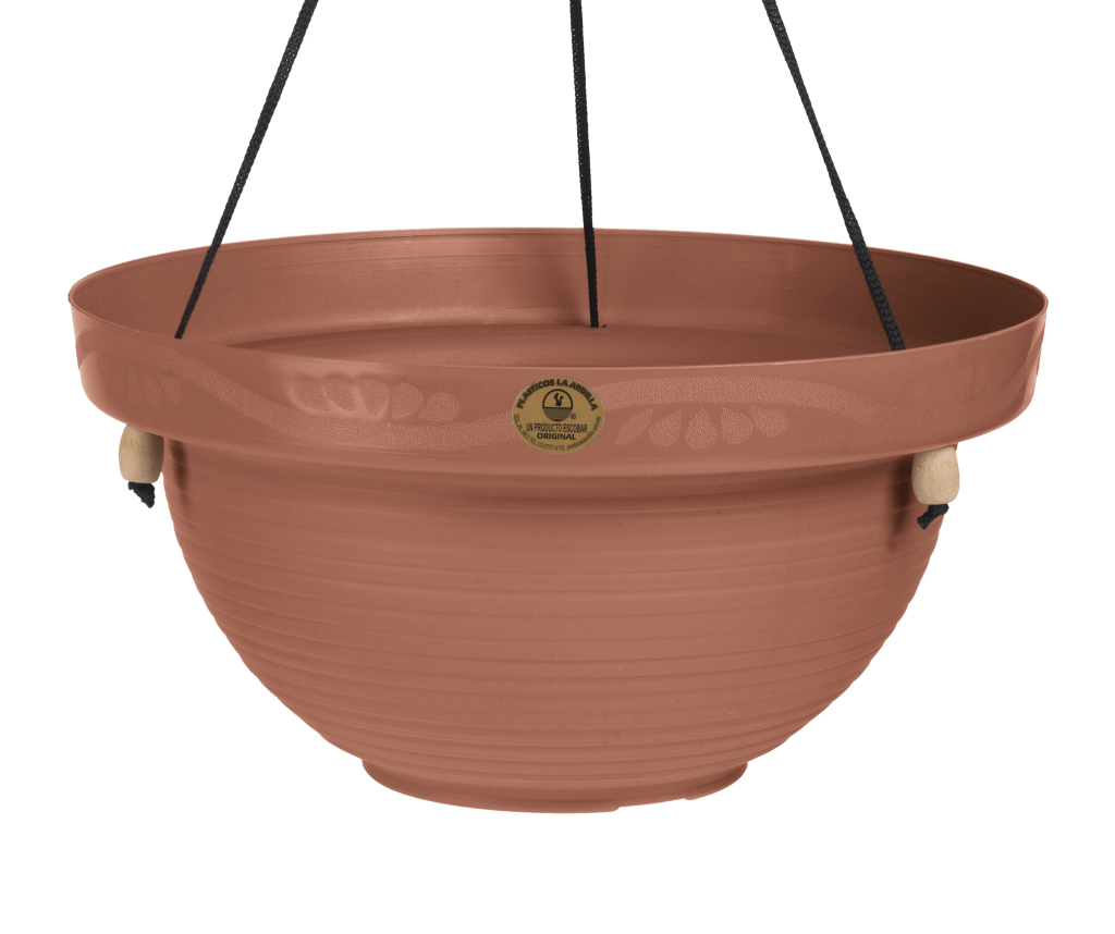 Maceta colgante 33x18cm Terracota – Plastimex